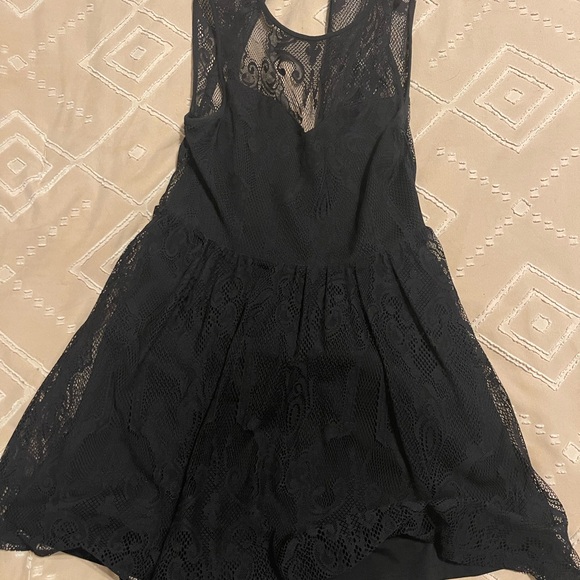 Express | Dresses | Express Black Lace Garment | Poshmark